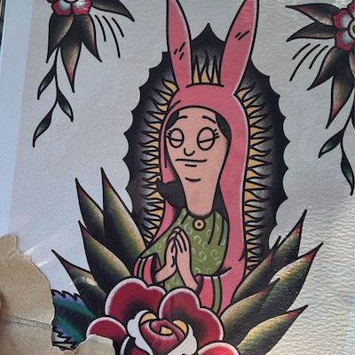 Nanalan monster Inspired Tattoo Flash Style High Quality A4 Print - Etsy