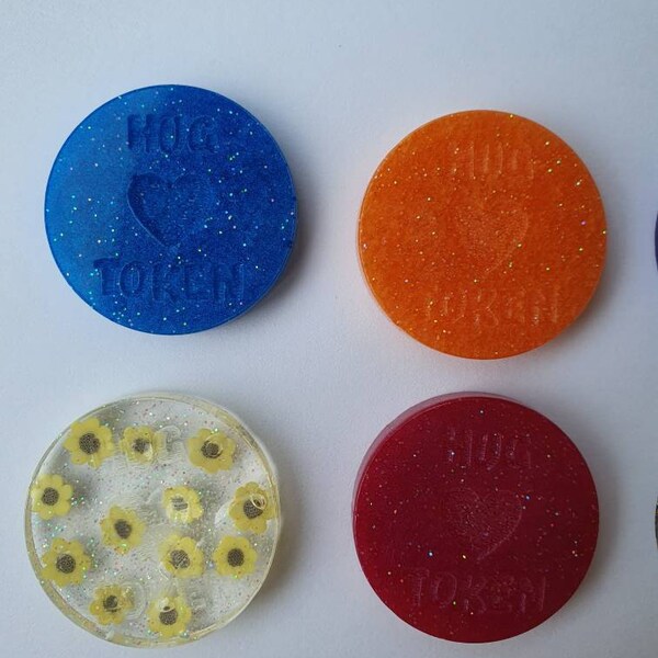 Resin Hug Token Mould, 30mm Hug Token Mold, Flexible Silicone Mold ...