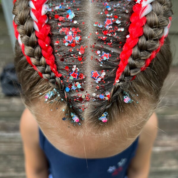 Football Hair Glitter Cheerleading/sports - Etsy