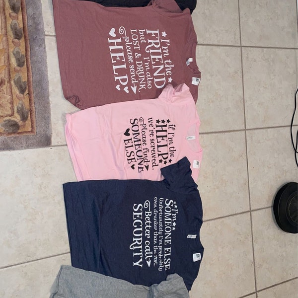 Funny Friend Group Shirts: Girls Trip Matching T-shirts - Etsy