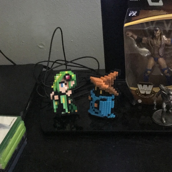 Treble Perler 3D Pixel Art Megaman Inspired 3D Standup Bead Sprite ...