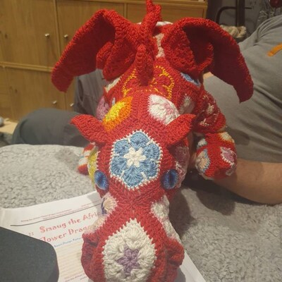 Smaug the African Flower Dragon Crochet Pattern - Etsy