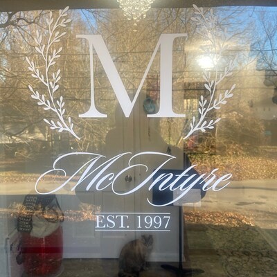 Front Door Decal Personalized Family Glass Door Decals Custom Glass ...