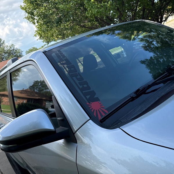 Made in Japan V1 Windshield Decal Car Sticker Banner JDM Vinyl Graphics ...