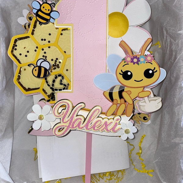 Bee Cake Topper - Bee Party - Bee Birthday Cake Topper, Little Bee ...