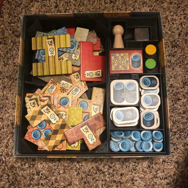 Patchwork Board Game Insert / Box Organizer - Etsy