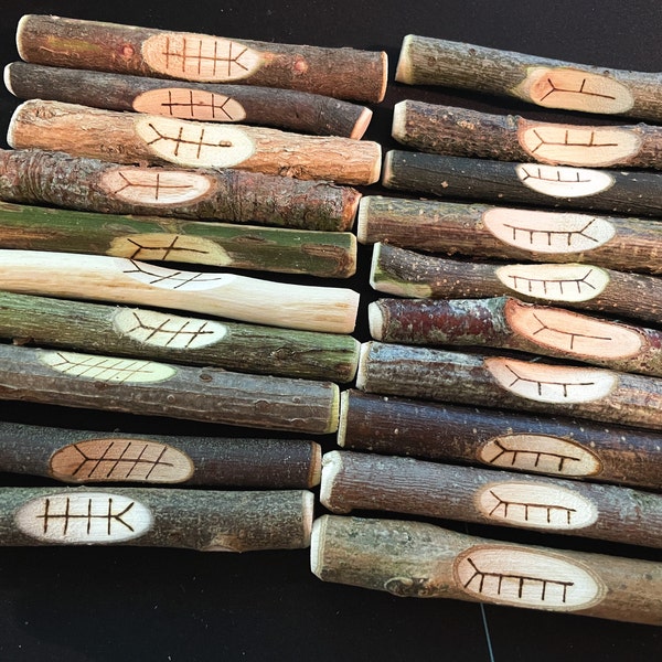 Celtic Tree Ogham Staves Full Set of 20, Each From Its Corresponding ...
