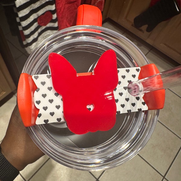 40 OUNCE Stanley Straw Charm Tags H2O Quencher Transparent and Blank ...