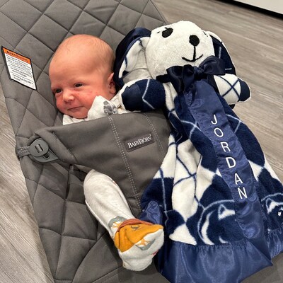 WVU Baby Bunny Lovey Blanket and BFF Forever - Etsy