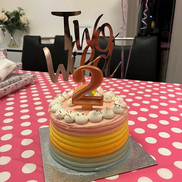 Two Wild Cake Topper - Etsy