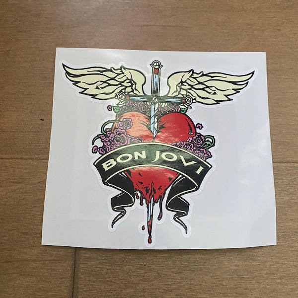 BON JOVI Rock Music Sticker Decal *SIZES* Vinyl Bumper Window Wall - Etsy