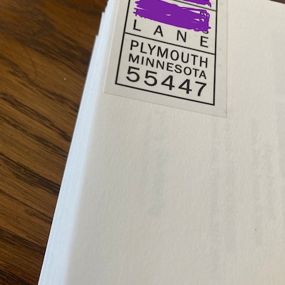 Modern Address Stickers, Return Address Labels, Set of 28 Personalized ...