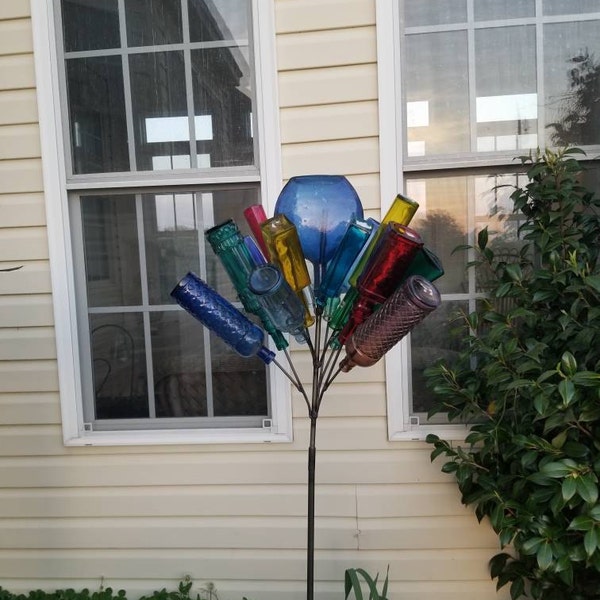 USA MADE Tall Mini Southern 16 Bottle Tree for Yard or Garden ...