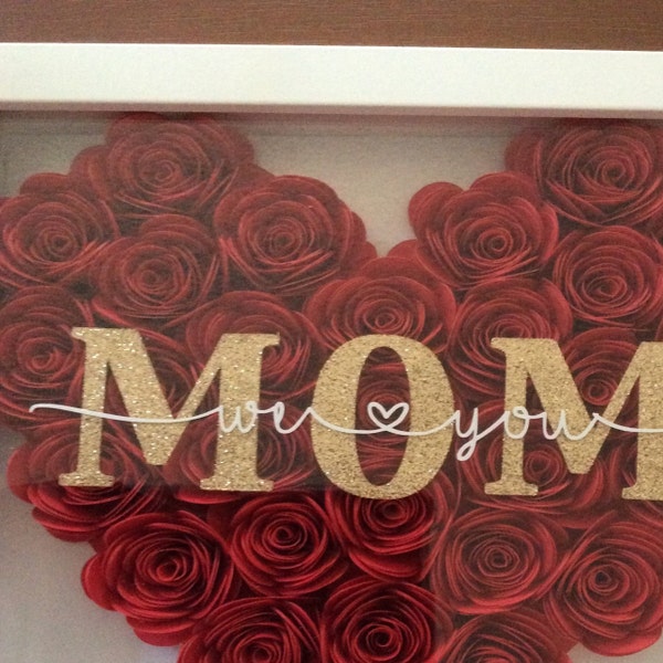 Customizable Shadow Box Mom Birthday Gift Love Mothers Day Gift Room ...