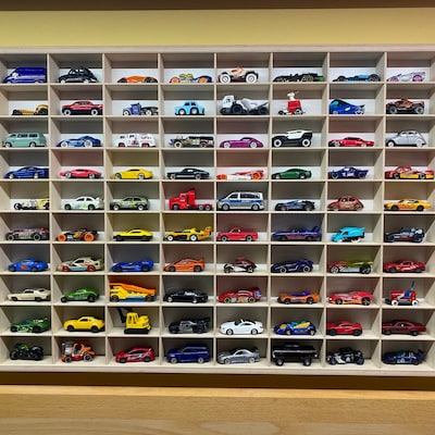 Wall Mounted Car Rack , Toy Car Display Case , Hot Wheels Car Storage ...