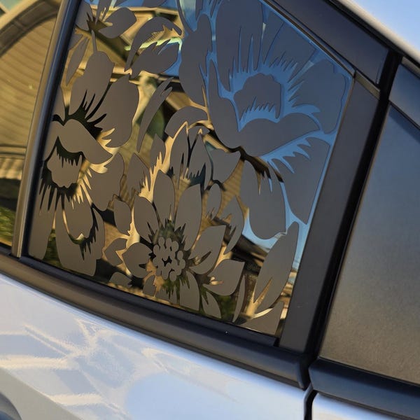 Fits 2018-2023 Subaru Crosstrek Rear Side Windows Floral Flowers ...