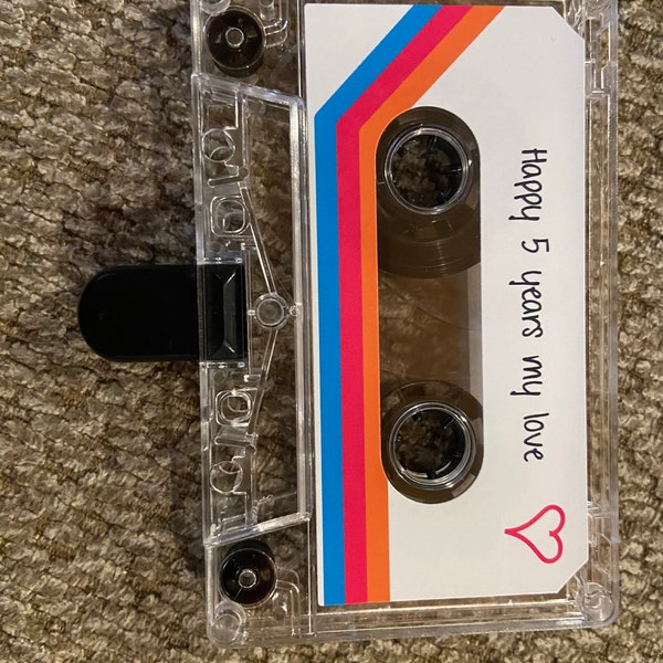 4GB/8GB/16GB USB Mixtape - Retro Anniversary Gift , Loved One, Cute ...