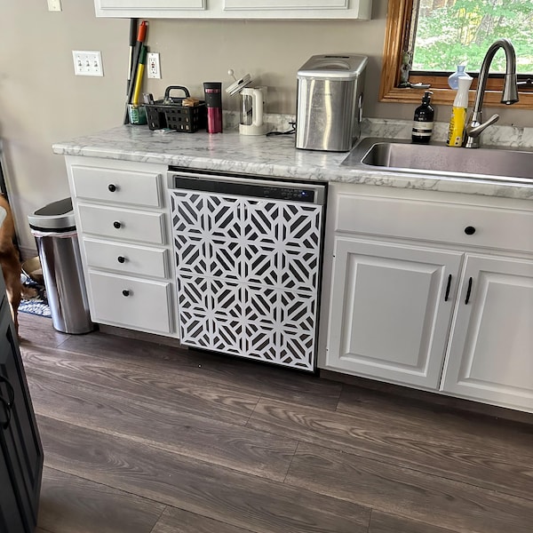 Custom Magnetic Dishwasher Cover | Geometric Lattice - Etsy