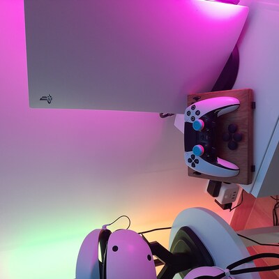 Wooden Playstation Stand With Cutout Effect Ps Logo Sign Ps5 Ps4 Gaming ...