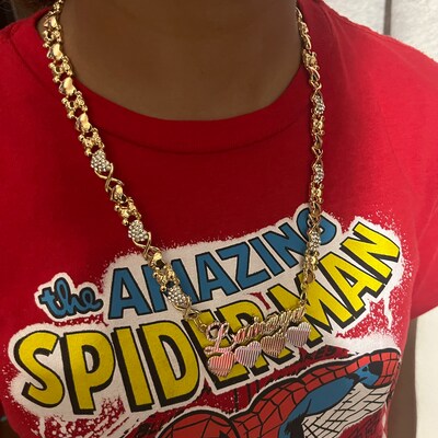 Double Plated Name Necklace Nameplate Necklace Custom Name Necklace ...