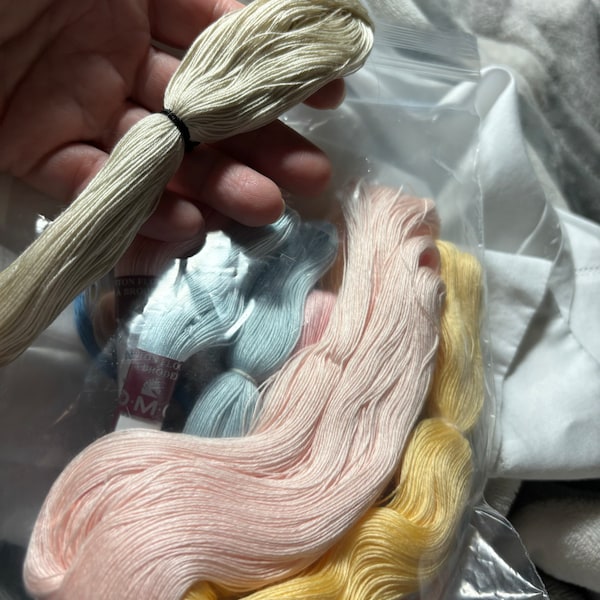 DMC Floche - Colors 739-5200, White, Ecru - Etsy