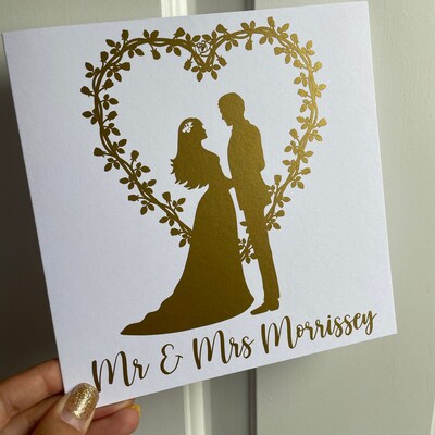The Real Wedding Heart. Bride and Groom SVG Files for Silhouette Cameo ...