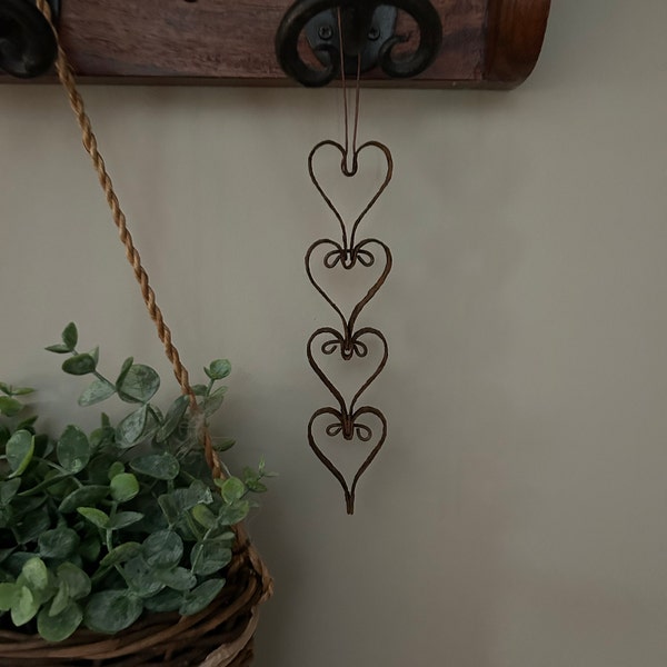 Old Metal Rusty Heart Pair Made to Order - Etsy