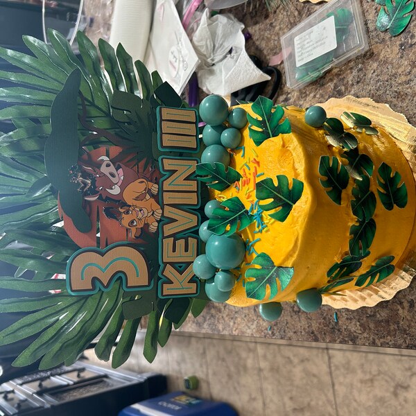 Lion King/simba Cake Topper/ Lion King Personalized Cake Topper - Etsy