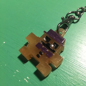 Golden Freddy Fazbear Bear Keychain Five Nights at Freddy's Charm - Etsy