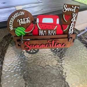 Add on for Interchangeable Wagon/crate/raised Shelf Sitter Watermelon ...