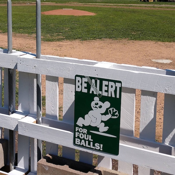 Wrigley Field Foul Ball Sign: Vintage Baseball Decor for Wall - Retro ...