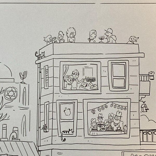 Printable Coloring Page for Hanukkah, Gift for Kids and Adult ...