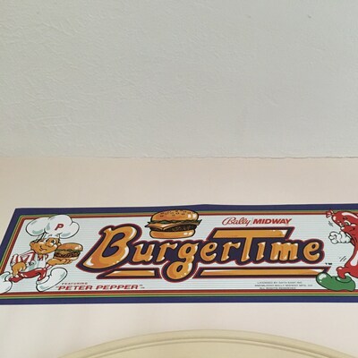 Burger Time, Arcade, 12 X 36 Video Game Poster, Print - Etsy