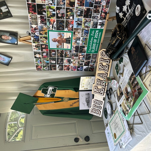 Personalized Graduation Gift, Grad Photo Collage, Class of 2025 Party ...