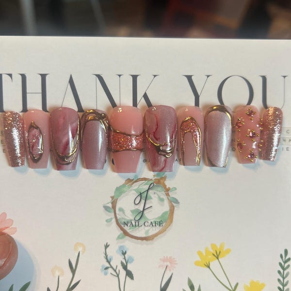 PRINCESS AZULA | Glossy Blue Fire Press on Nails | Avatar Inspired ...