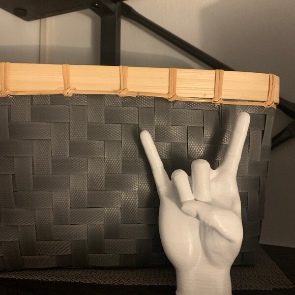 Metal Hand Rock Sign Sculpture | Handcrafted Rock and Roll Inspired ...