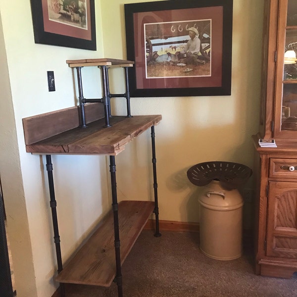 Black Industrial Pipe Table Legs,rustic Pipe Legs, Vintage Steel Table ...