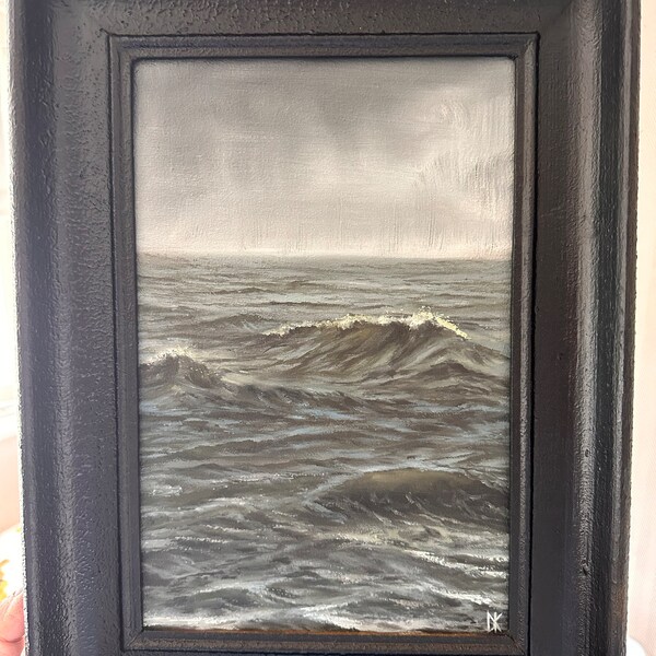 Original Dark Oil Painting, Gothic Wall Art, Dark Academia Decor, Dark ...