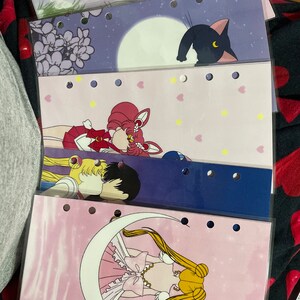 Printable Anime Cash Envelopes Horizontal Set of 5 Dave Ramsey Inspired ...