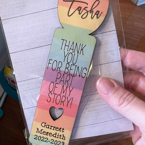 Teacher Bookmark, Teacher Appreciation Gift, Christmas Teacher Gift ...