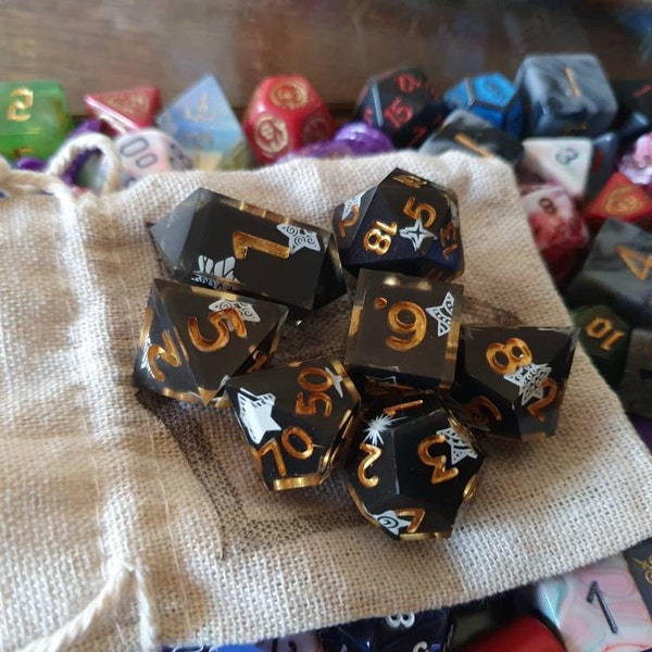 RPG Dice Resin Hidden Depths - ALT Shape - Etsy