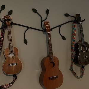 Musical Instrument Rack Wall Mounted Holder. Holds Two Instruments ...