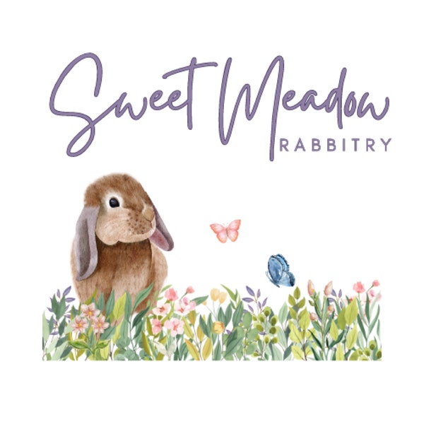 Custom Rabbitry Logo | Holland Lop Rabbitry Logo | Bunny Logo | ARBA ...