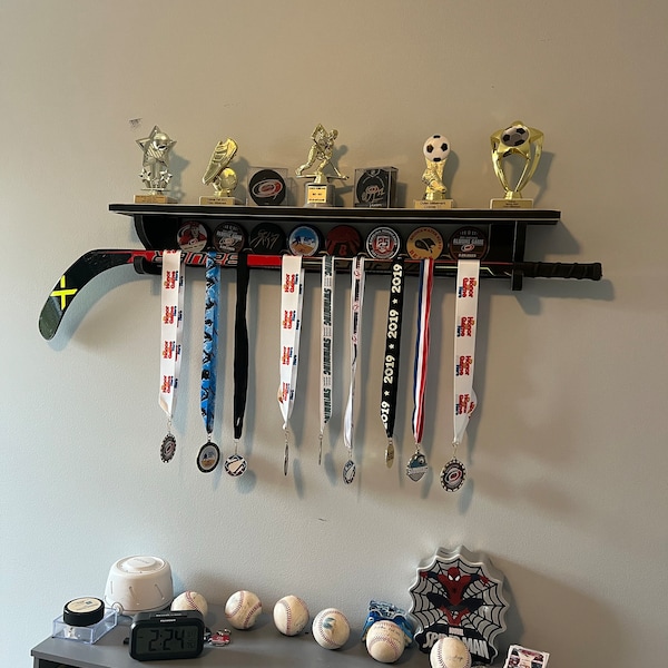 Hockey Puck Shelf: Hockey Room Decor - Etsy