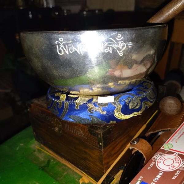 50cm-100cm Handmade Tibetan Gong Bell- Adorned With Various Peaceful ...