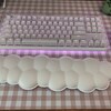 Beige Desk Mat Gingham Check Large Mouse Pada Aesthetic Desk ...