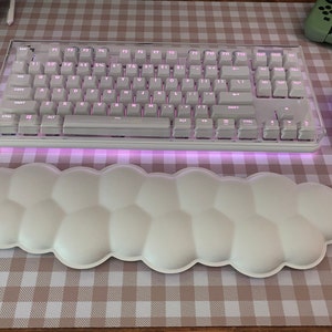 Beige Desk Mat Gingham Check Large Mouse Pada Aesthetic Desk ...