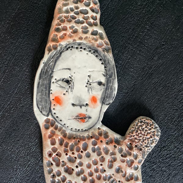 ORIGINAL OOAK Hand Built Collectable Ceramic Wall Art - Selma - Etsy