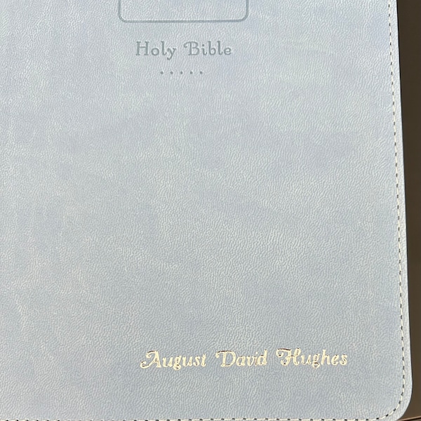 PERSONALIZED KJV New Testament Baby Bible Keepsake Engraved Baby Girl ...