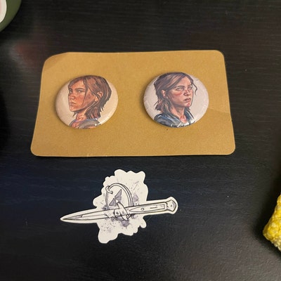 The Last of Us Pin Button Set Ellie Williams From Part 1, Part 2 1.25 ...